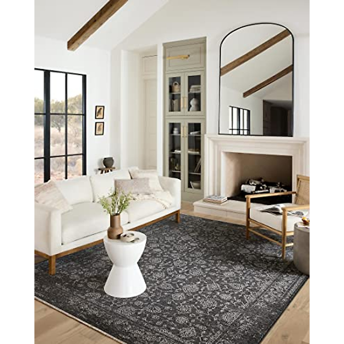 Loloi II Vance Collection Charcoal/Dove 2'-3" x 3'-10" Accent Rug