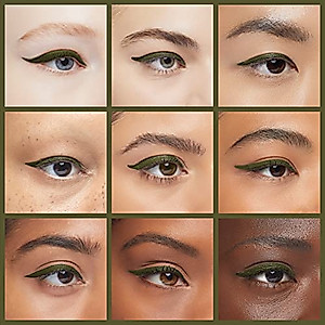 Palladio Retractable Waterproof Eyeliner, Richly Pigmented Color and Creamy, Slip Twist Up Pencil Eye Liner, Smudge Proof Long Lasting Application, All Day Wear, No Sharpener Required, Olive