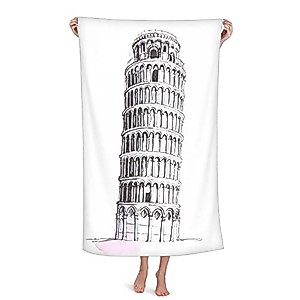 Michigan Pizza Tower Art Deco Fashion Throw Blanket Soft Warm Flannel