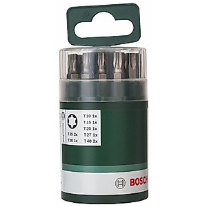 Bosch 2609255976 25mm Torx Screwdriver Bit Box including Universal Holder in Standard Quality (10 Pieces)