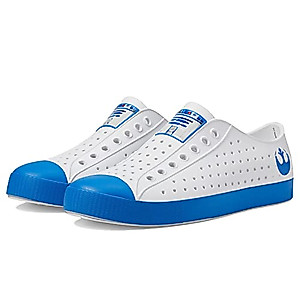 Native Shoes Jefferson Star Wars Print Shell White/Beep Blue/R2d2 Men's 6, Women's 8 Medium