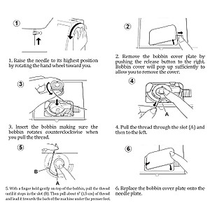ilauke 50Pcs Bobbins Sewing Threads Kit, 400 Yards per Polyester Thread Spools, Prewound Bobbin with Case for Brother Singer Janome Machine, 25 Colors