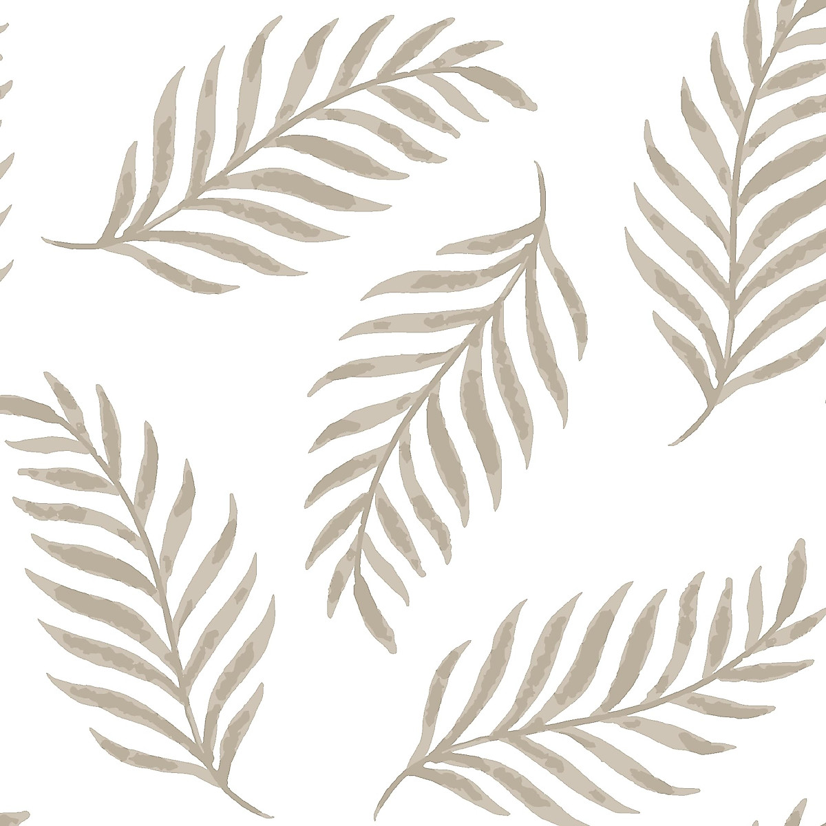 Lambs & Ivy Signature Taupe Leaves Print Organic Cotton Fitted Crib Sheet