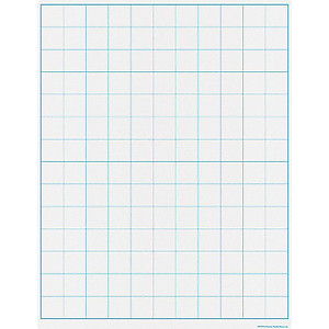 Teacher Created Resources Graphing Grid 1-1/2 Inch Squares Write-on/Wipe-off Chart