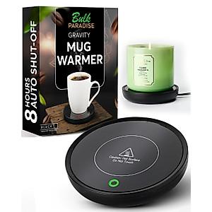 Coffee Mug Warmer - Compact Coffee Cup Warmer for Desk with Auto On/Off - Multipurpose Electric Candle Warmer Plate & Coffee Warmer for Desk, Durable, Safety Auto-Shutoff - Perfect for Home & Office