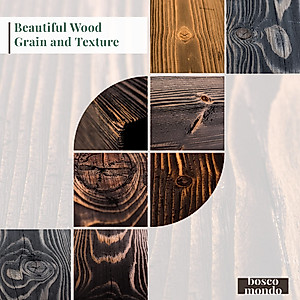 BoscoMondo Solid Wood Fireplace Mantel Shelf, Floating Mantle for Living Room, Farmhouse Rustic Wood Mantel, 60" Long- 7INCH Deep, 3INCH Thick, Easy Wall Mount with Heavy-Duty Metal Bracket