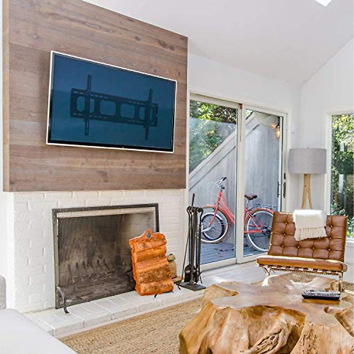 Mount-It! Large Tilting TV Wall Mount Bracket | 42 43 50 55 58 65 70 75 80 Inch | 220 Pound Capacity | VESA Compatible | Low Profile | Flat Screens