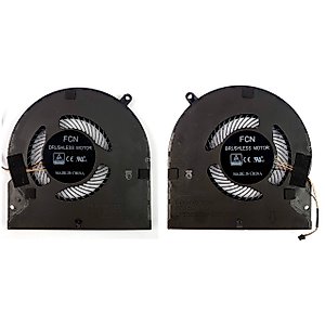 CPU & GPU Cooling Fan Replacement for Razer Blade 15 Advanced (2018-2021) 15.6" RZ09 RZ09-02385E92 RZ09-02386E91 RZ09-0288 RZ09-0301 RZ09-0330 DFS2001053E0T DFS551205WQ0T