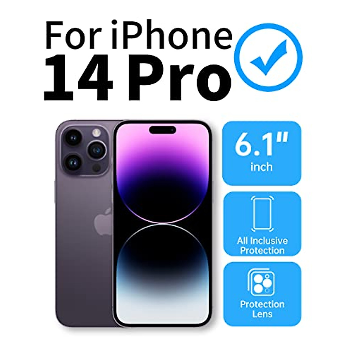 Kakalux Compatible iPhone 14Pro Design Liquid Silicone Magnetic case, Non-Stick Fingerprint Effective Smudge-Proof, Drop-Proof airbag Protection at All Four Corners, Suitable for iPhone 14Pro-Black.