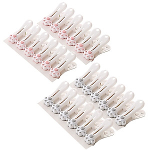 Cat Paw Food Bag Clothes Pegs Durable Long Lasting Clips for Underwear Towels Socks
