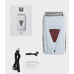 Electric Shaver Titanium Double pro Foil Metal Tool Head 4D Smooth Precision Shaver For Mens Womens Cordless Stubble Close Shave Trimmer Bald Head Barber Travel Size Razor For Head Face Beard Washable