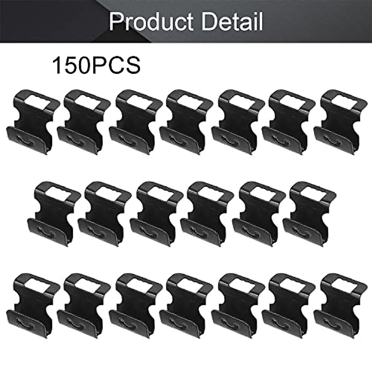 MroMax Photo Frames Hanger Hooks, 0.5mm Thick S-Shaped Metal Wall Mount Album Picture Hanging Clips, 150 Pcs