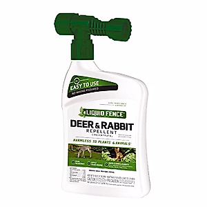 Liquid Fence Deer And Rabbit Repellent Concentrate 32 Ounces, Hose-End Sprayer