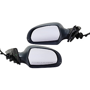 Kool Vue Driver & Passenger Side Power Heated Mirrors for Audi A4 Quattro A4 2009 With Signal Light; Without Memory Paintable Sedan & Wagon