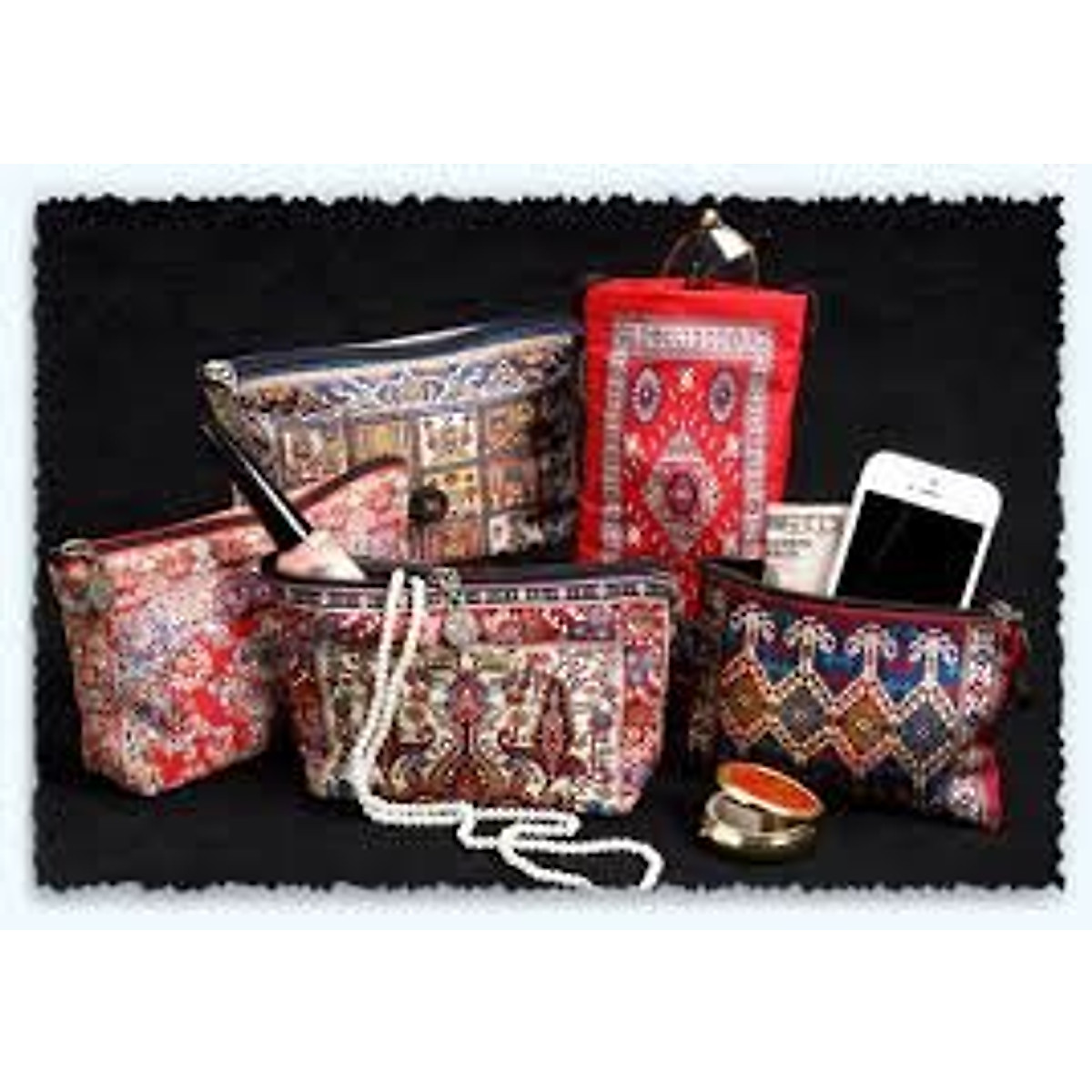 Oriental Carpet Rug Bookmarks #2 (Set of 4) Beautiful, Elegant, Woven Cloth Bookmarks! Oriental Carpet Rug Bookmarks - Beautiful, Elegant, Woven Cloth Bookmarks! Best Gift