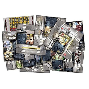 CMON Zombicide 2nd Edition Tiles Set - Enhance Your Board Game Experience! Cooperative Strategy Game with Tabletop Miniatures, Ages 14+, 1-6 Players, 1 Hour Playtime, Made by CMON