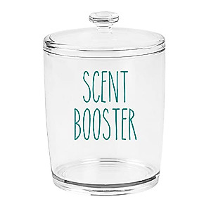 Black - Scent Booster Vinyl Decal - Skinny Farmhouse Style for Laundry Room - 5w x 5.5h inches - Die Cut Sticker