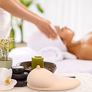 iplusmile Human Female Silicone Breast Silicone Breast Model Lactagogue Breastfeeding Educational Tool for Lactation Teaching Nursing Trainning (24.5x18x15CM)