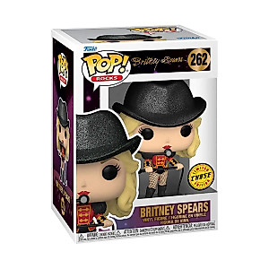 Britney Spears - Circus [Chase] Funko Pop with Protector Bundle – Includes Rocks: Britney Spears - Circus Pop #262 Chase Version with Blue Salamander Emporium Plastic Protector Case