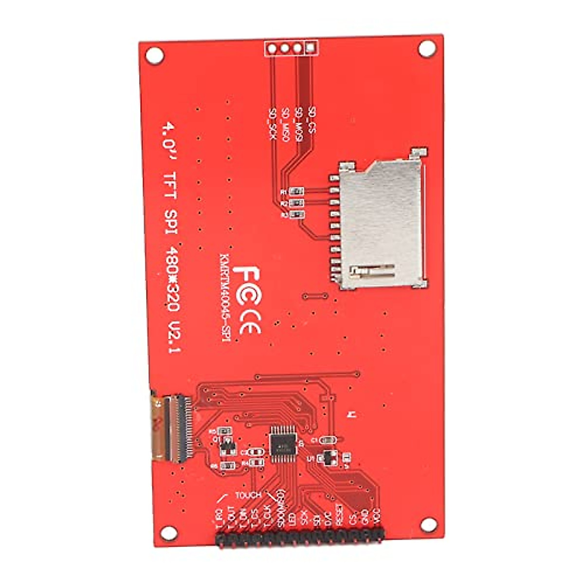 BOTEGRA TFT LCD Display Module, 480x320 HD SPI Serial Optional Touch Function TFT LCD Touch Screen Display ILI9488 Driver for Development Board