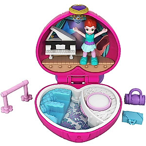 Polly Pocket Tiny Pocket Places Ballet Compact with Micro Lila Doll & Accessories