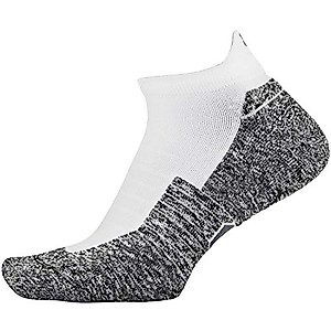Under Armour Unisex-Adult Run Cushion No Show Tab Socks, Multipairs , White/Pitch Gray (1-Pair) , Medium