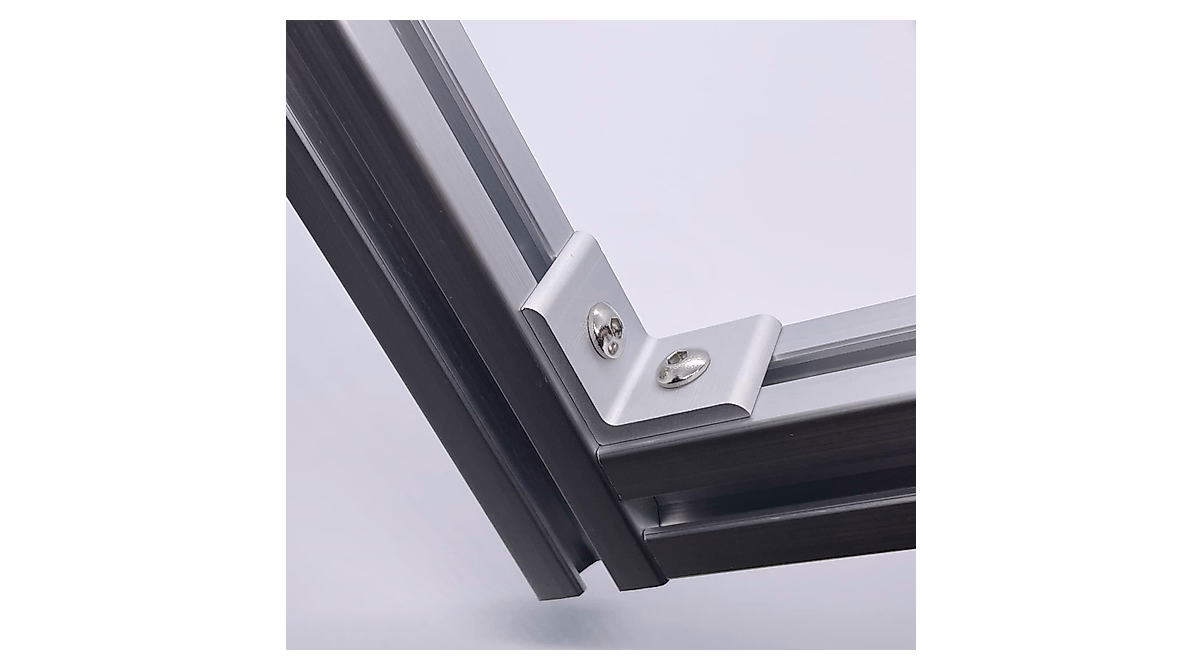 JCSPBYL 12 Set Silver 2020 Series Aluminum Profile Connectors, 12pcs L ...