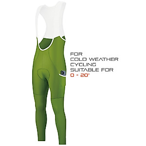 CEROTIPOLAR Thermal Fleece Cycling Tights, Bibs Tights, Bike Bibs Pants for Fall and Cold Winter