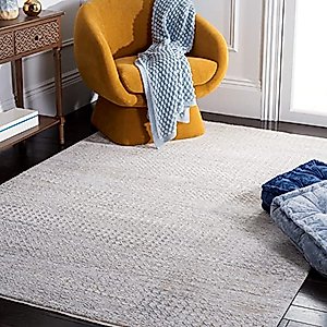 Safavieh Marmara Collection 8'0" x 10'1" Grey/Beige Blue MRM300F Modern Contemporary Area Rug