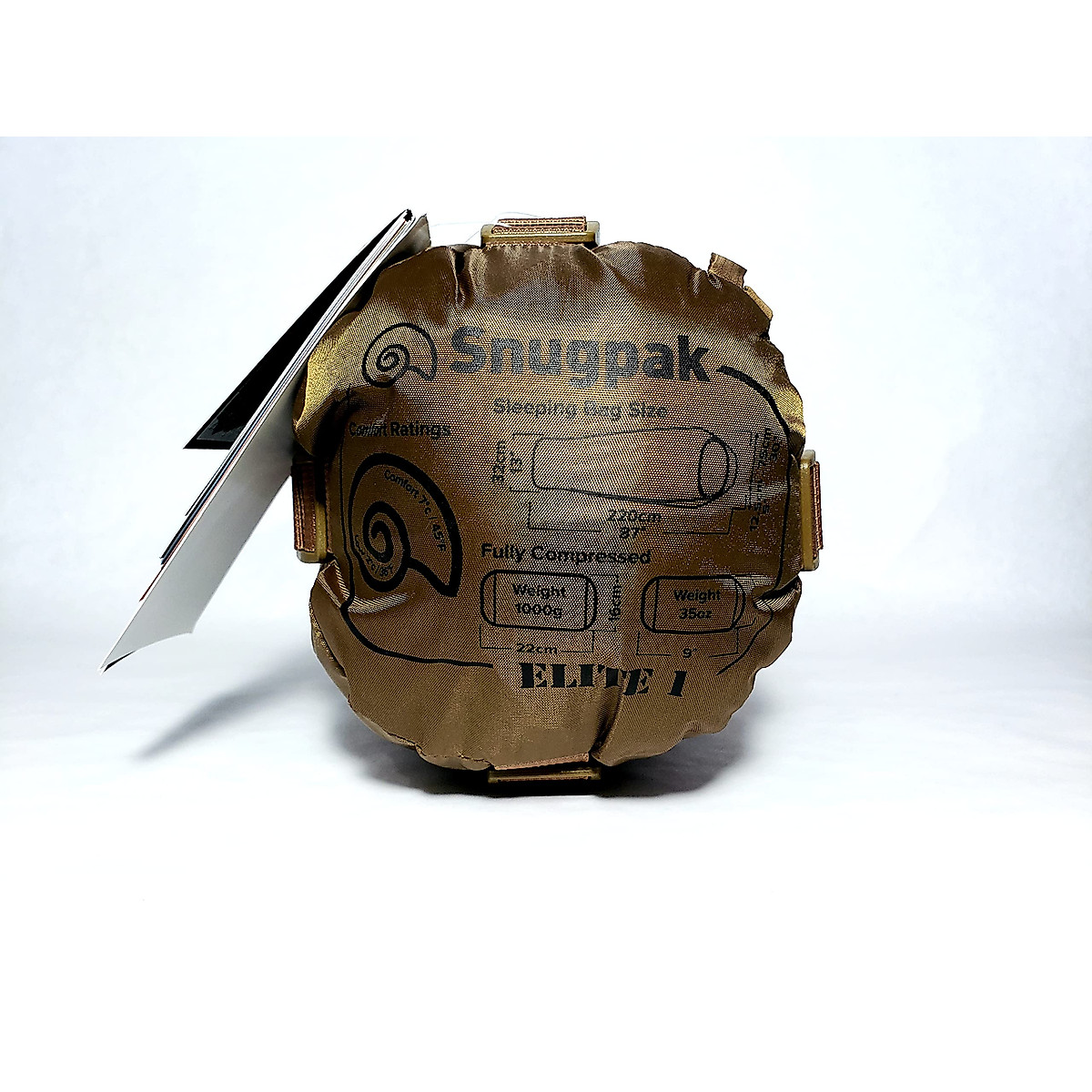 Snugpak Softie Elite 1 Sleeping Bag, 47 Degree, Expanda Panel System for Extra Space, Coyote