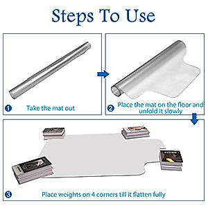 Office Desk Chair Mat for Hard Wood Floor PVC Clear Protection Floor Mat,Premium Quality Chair Mat Thick and Sturdy (Clear, 36" x 48")