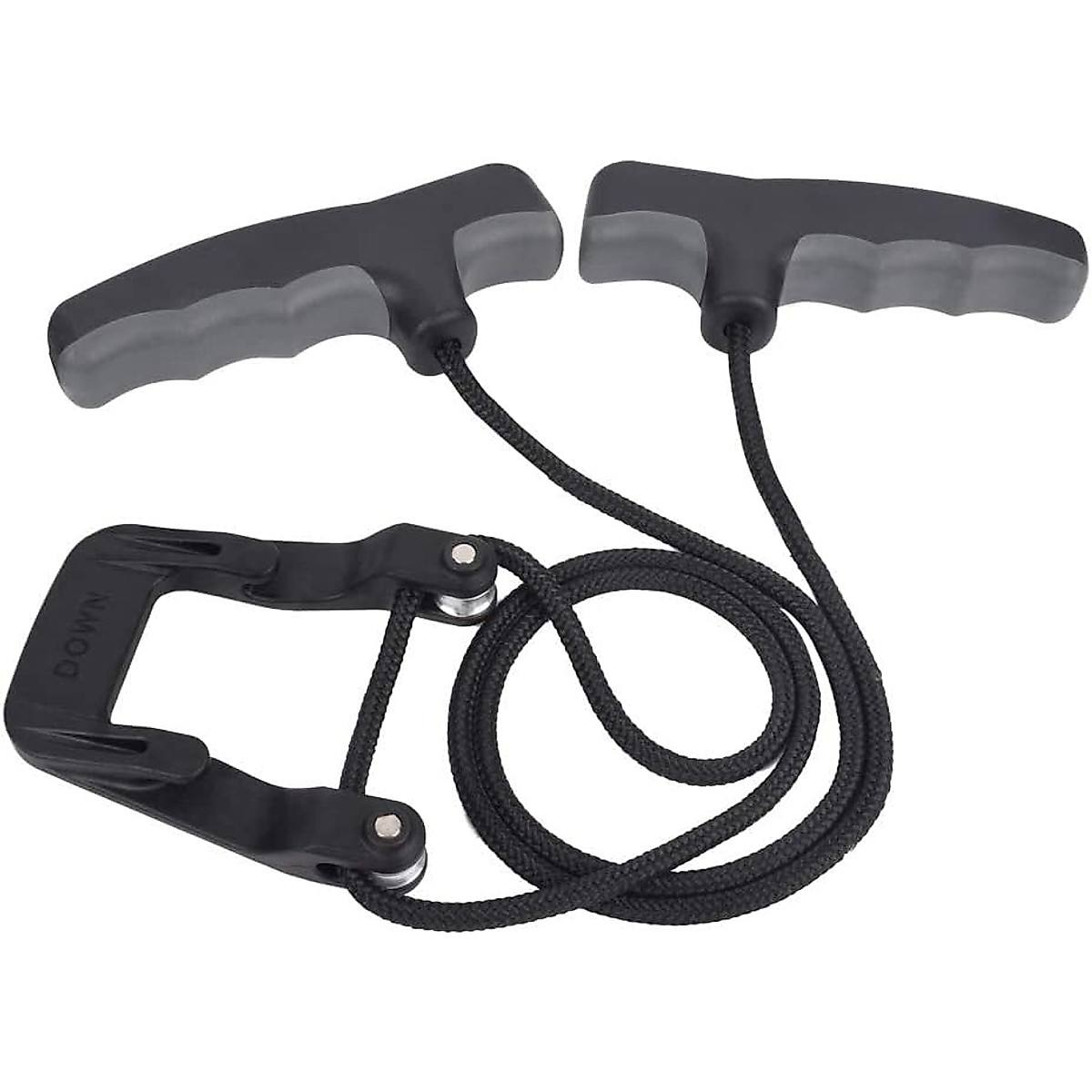 Compound Bow Crossbow Rope Cocking Device Pull Aid 4-Finger Silicone Wrapped Handle Hunting Shooting Assist Tool