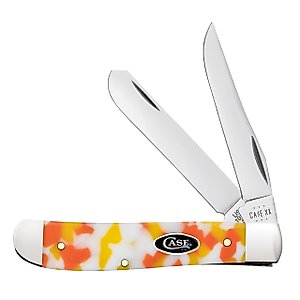 Case XX Knives Mini Trapper 53751 Candy Corn Kirinite Stainless Steel Pocket Knife