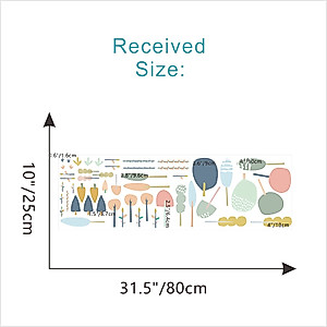 52 Pieces Different Style Little Tree Decorations Backdrop Stickers Wall Decal For Girls Kids Room Bedroom Living Room, Playroom Decor Removable Vinyl Wall Stickers Wall Decals Paper Sticker Pull
