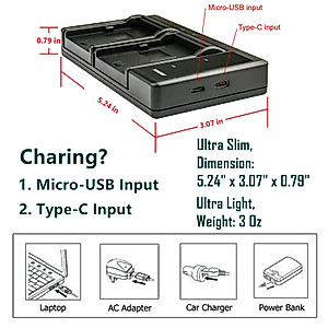 Kastar NB-13L LTD2 USB Battery Charger Replacement for Canon PowerShot SX740 HS, G1 X Mark III, PowerShot G5 X, PowerShot G5 X II, PowerShot G7 X, PowerShot G7 X Mark II Camera