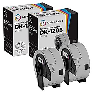LD Products Compatible Address Label Replacement for Brother Labels DK-1208 1.4 in x 3.5 in for use in PTouch QL1050 QL-1050N QL-1060N QL-500 QL-500EC QL-550 QL-570 & QL-570VM (400 Labels, 2-Pack)