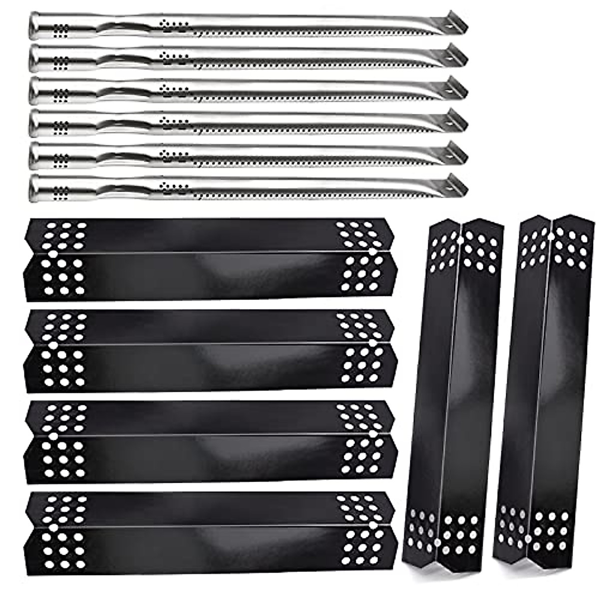 Criditpid Replacement Parts for Nexgrill 720-0896B 720-0882A 720-0896 720-0925 720-0896C 720-0896E Grill, Grill Heat Plates Shield Burner Tubes Parts for Nexgrill 6 Burner 720-0896B Grill