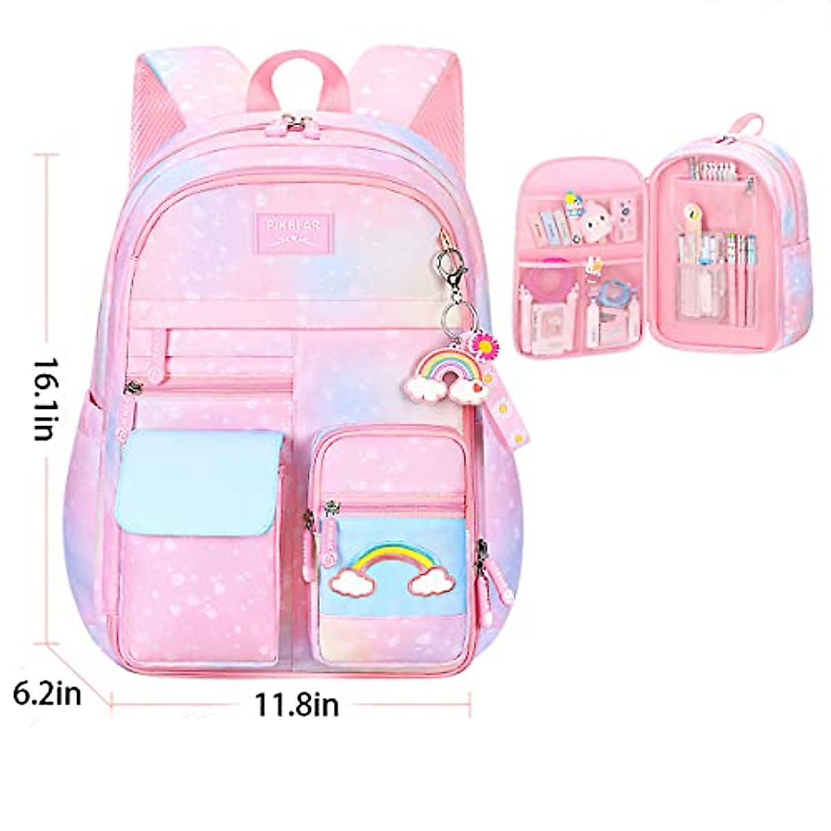 Rcuyyl Girls Backpack Cute Teen Laptop Bag School Bookbag Kindergarten Elementary Backpacks Girls Casual Travel Daypacks