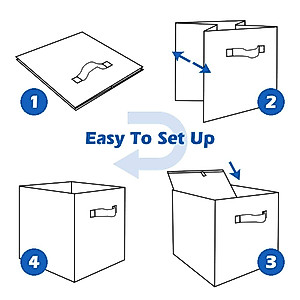 ShellKingdom Storage Bins, Foldable Fabric Storage Cubes And Cloth Storage Organizer Drawer For Closet And Toys Storage,2 Pack（Beige）