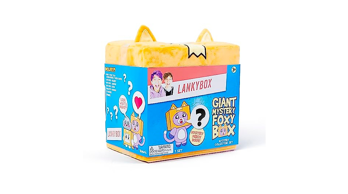 LankyBox Giant Foxy Mystery Box with 10 Exciting Toys for Kids
