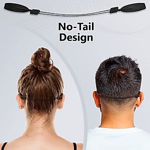 SIGONNA Glasses Strap String Holder - No Tail Eyeglasses Strap Holders - Eye Glasses Chain - Wired Eyeglass Chains for Women - 13" Glasses Lanyard Men Cord - 2 Pcs