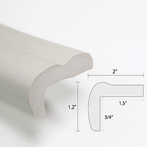 Kidkusion Jumbo Edge Cushion | Taupe | 6ft | Made in The USA