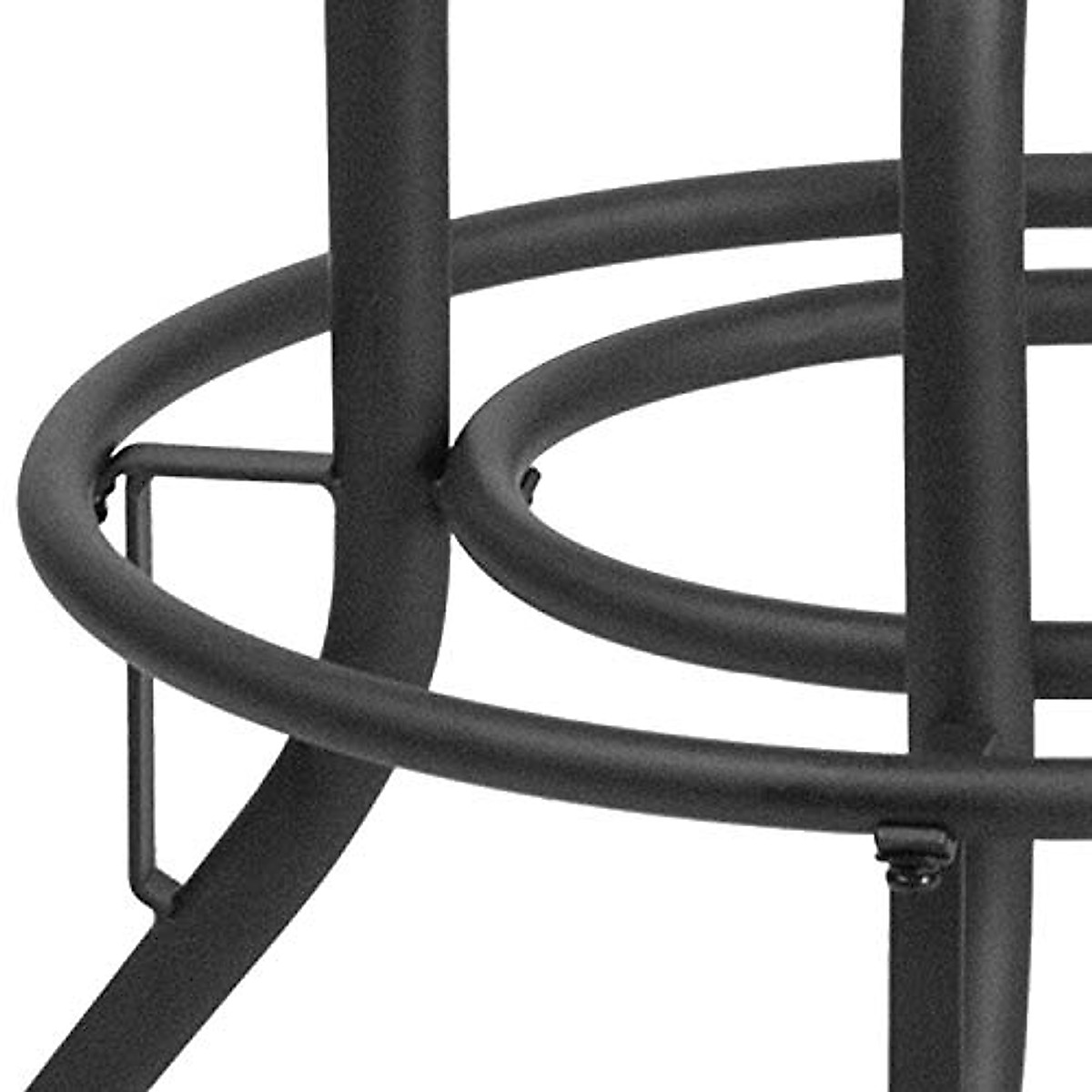 Flash Furniture Carrington 24'' Counter Height Stool with Swivel Lift Black LeatherSoft Seat