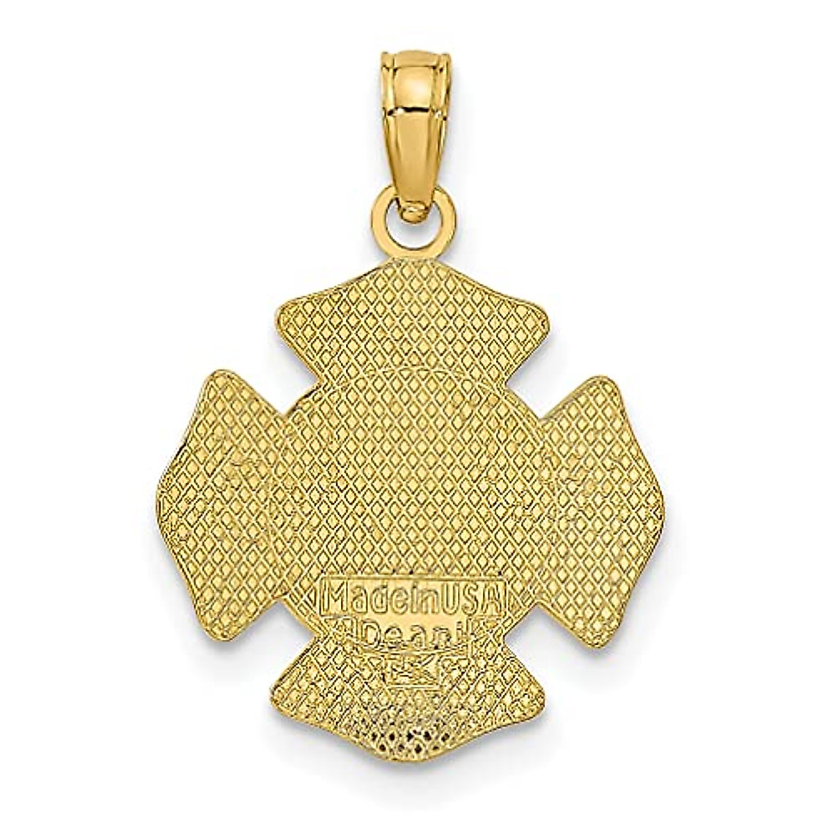 IceCarats 14K Yellow Gold Small Saint Florian Necklace Charm Pendant 23.7mm x 15.5mm Only