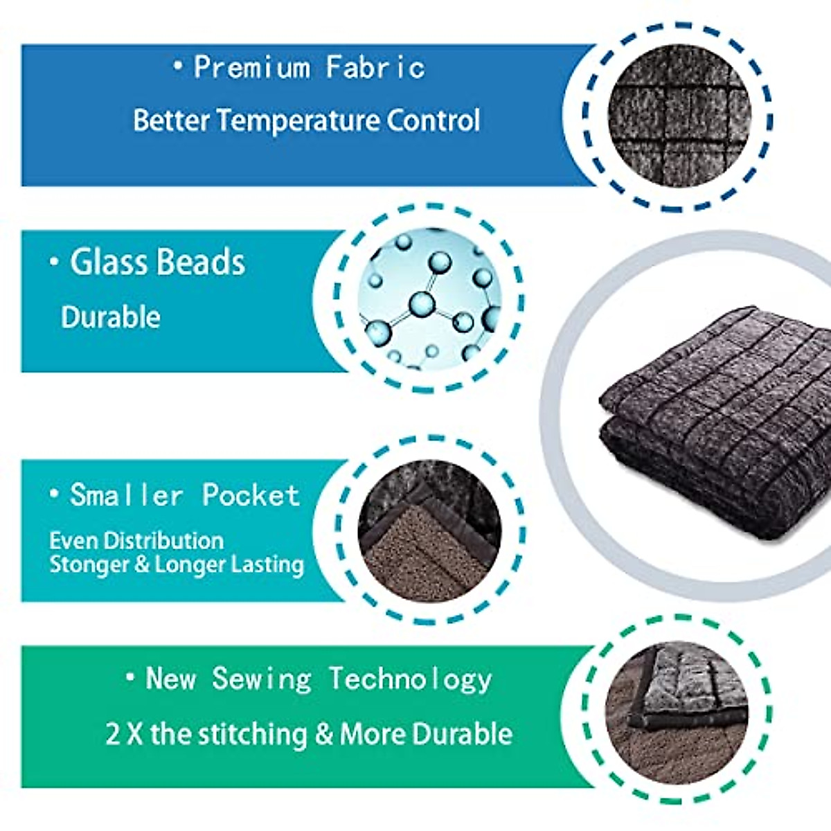 George's Dinosaur Faux Fur Weighted Blanket for Adults 15lbs Queen Size 60''x80''Furry Heavy Blanket Soft and Comfort Like Rabbit Fur with Premium Ceramic Beads (Coffee