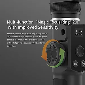 FeiyuTech G6 Max [Official] 3-Axis Handheld Gimbal Stabilizer for Mirrorless Cameras,Pocket,Action Camera&Smartphone for Canon 200D Sony ZV1 Panasonic GH4 GoPro 8 iPhone 14 13 Pro
