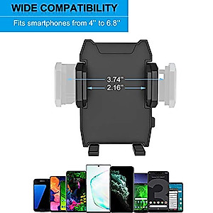 woleyi Fast Charging Car Phone Holder, Dual USB Port Car Charger Mount 360 Degree for iPhone 11 Pro Max 11 Xr Xs 8 Plus 8 and All 3.5-6.8 Inch Smartphones
