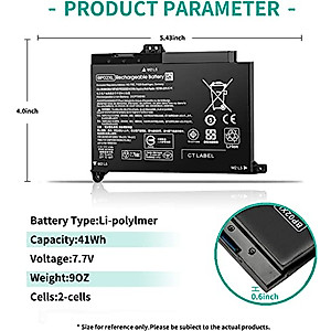 BP02XL 849909-850 Battery for HP Pavilion 15-AU 15-AW series 15-AU057CL 15-AU063NR 15-AU023CL 15-AU123CL 15-AU062NR 15-AU018wm 15-AU020WM 15-AU030WM 15-AW002LA 15-AW053NR 15-AU091NR 15-AU023CL