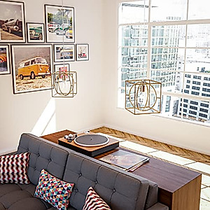 Kenroy Home 93882GLD Adele 1 Light Swag Pendant with Gold Finish, Modern Style, 11" Height, 9" Width, 9" Depth