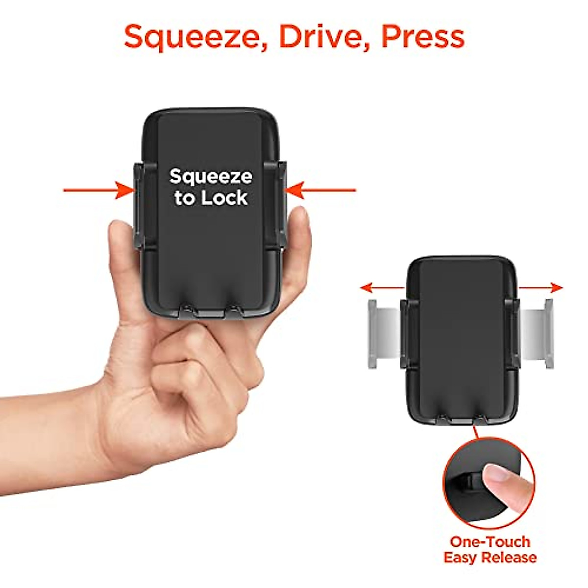 HyperGear Car Windshield Phone Mount Holder [Hands Free] Compatible for iPhone 14/13/12/Pro/Pro Max, Galaxy S23/S22/S21, Note 20 & More [Black] 13605